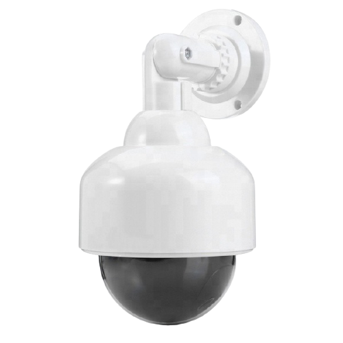 Dummy dome camera with blue LED